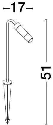 Venkovní lampa Aether 1