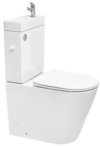 WC kombi komplet s umývátkem včetně ventilu SAT Brevis vario odpad SATBRE34