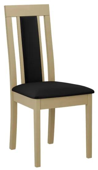 Čalouněná jídelní židle Heven XI, Barva dřeva: černý, Potah: Hygge D91