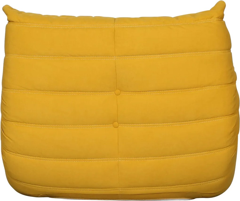 Designové křeslo Nua samet hořčicové