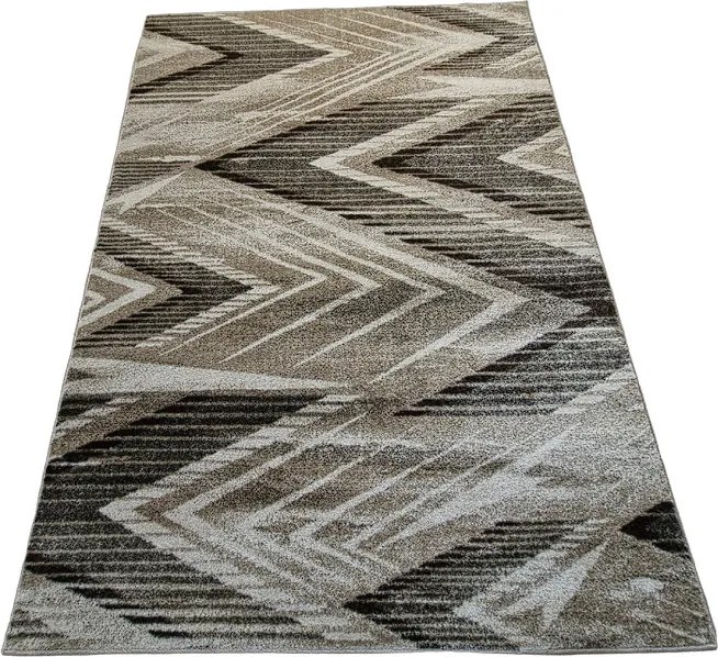 HU Béžovo-hnědý abstraktní koberec Rio 519-Beige-Cream Rozměr: 60x100 cm