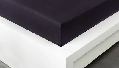 XPOSE ® Jersey prostěradlo dvoulůžko - černá 180x200 cm