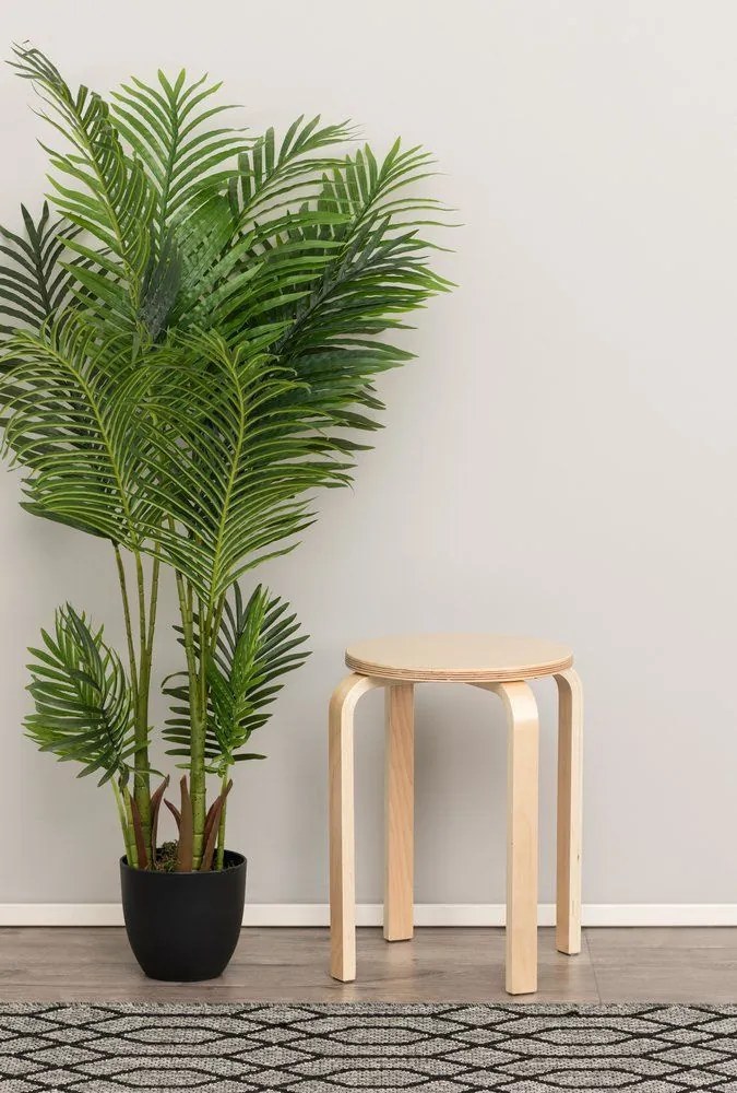 Taburet z březového dřeva, Ø 39 cm
