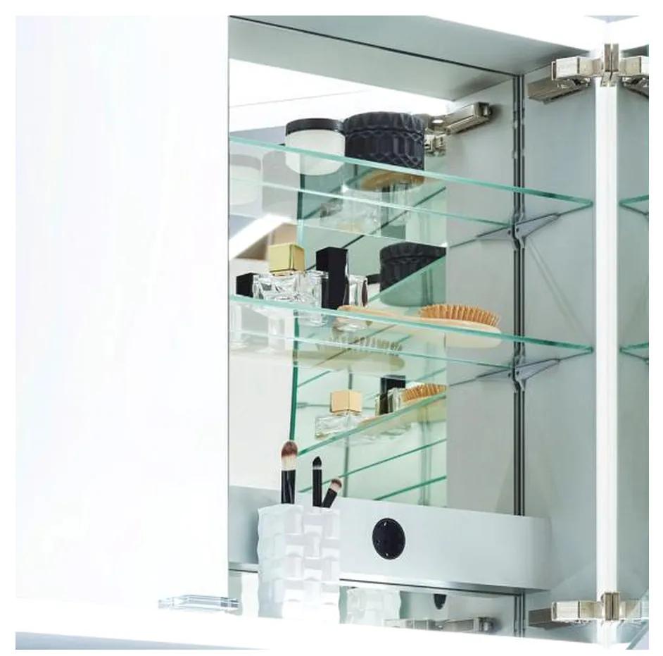 Emco Evo - Osvětlená vestavná zrcadlová skříňka LED 600 mm, zrcadlová 939708113