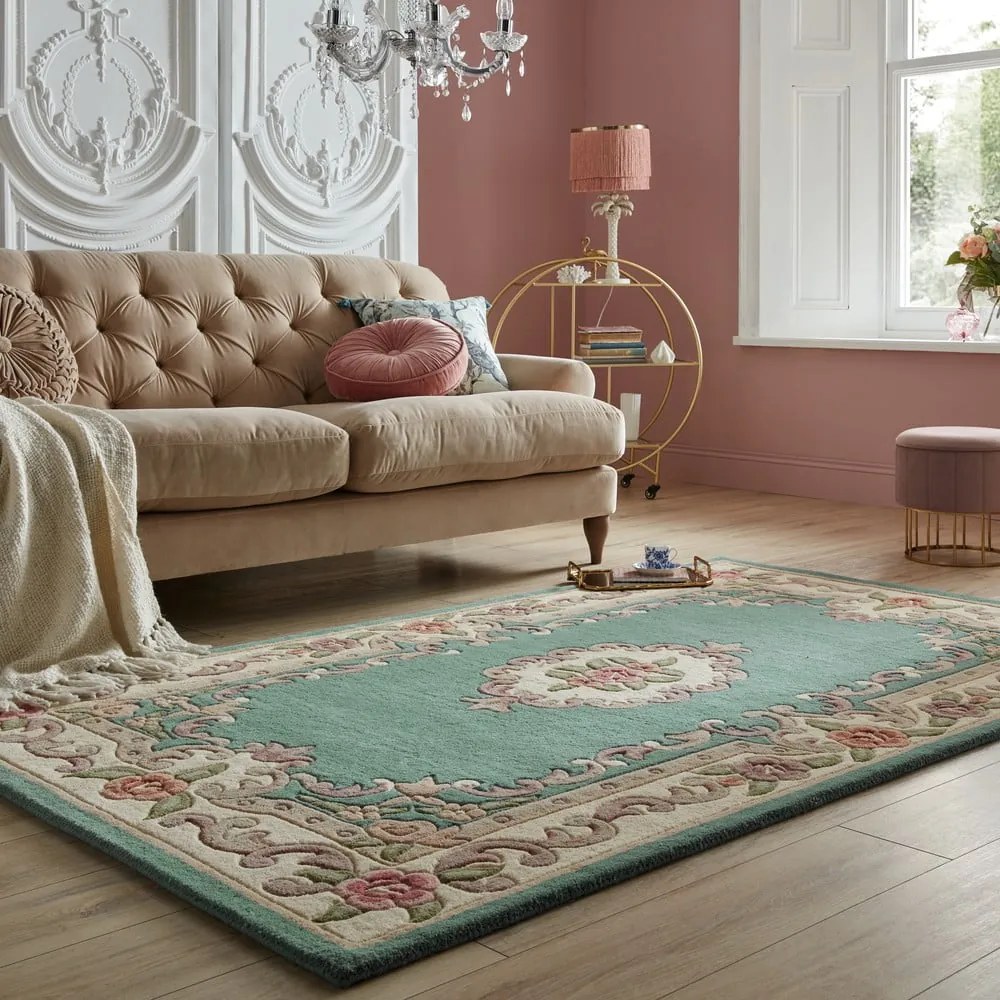Zelený vlněný koberec 120x180 cm Aubusson – Flair Rugs