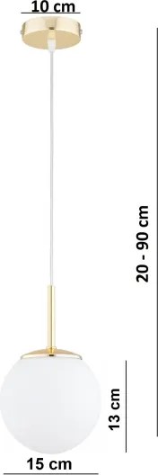 Brilagi - Lustr na lanku MILO 1xE27/60W/230V zlatá