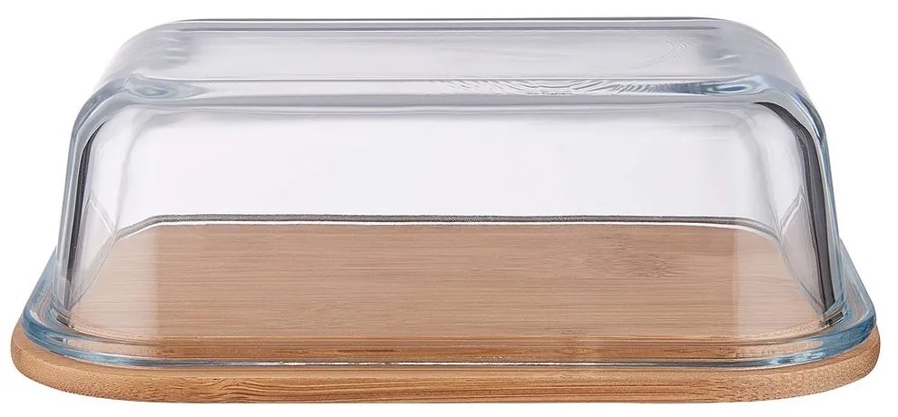 BAMBOO Dóza na máslo se skleněným víkem