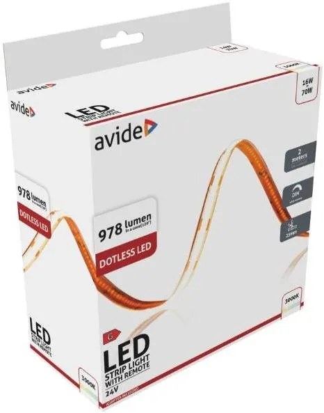 Avide set led pásek 2 m s dálkovým ovládáním a napájecím zdrojem