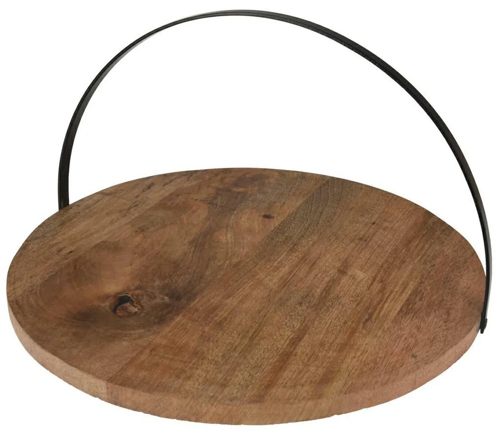 Dřevěný servírovací tác Simple, (fi) 28 cm