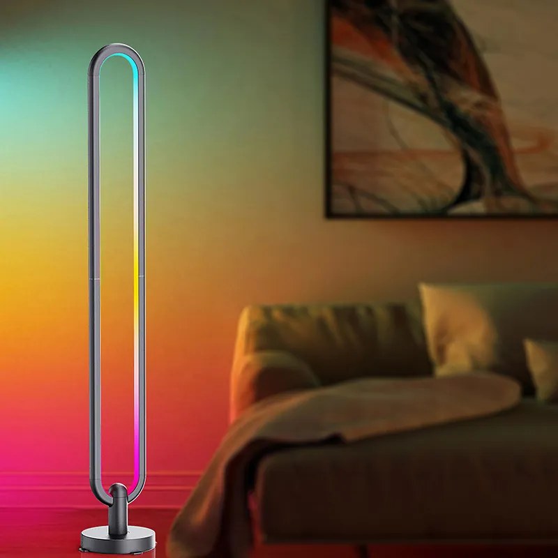 SOLIGHT LED Smart Wifi stojací lampa Rainbow RGB+CCT, 105cm