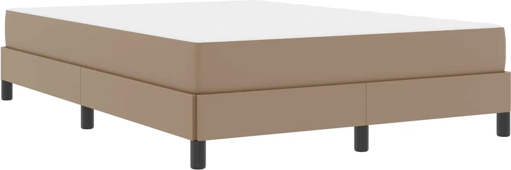 Rám postele s matrací Cappuccino 140 x 200 cm textil 3398637