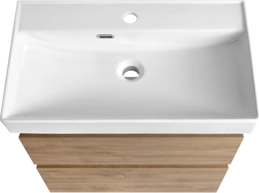 Aqualine Altair koupelnová skříňka pod umyvadlo 61,5 x 60 x 37 cm dub emporio hnědá AI368