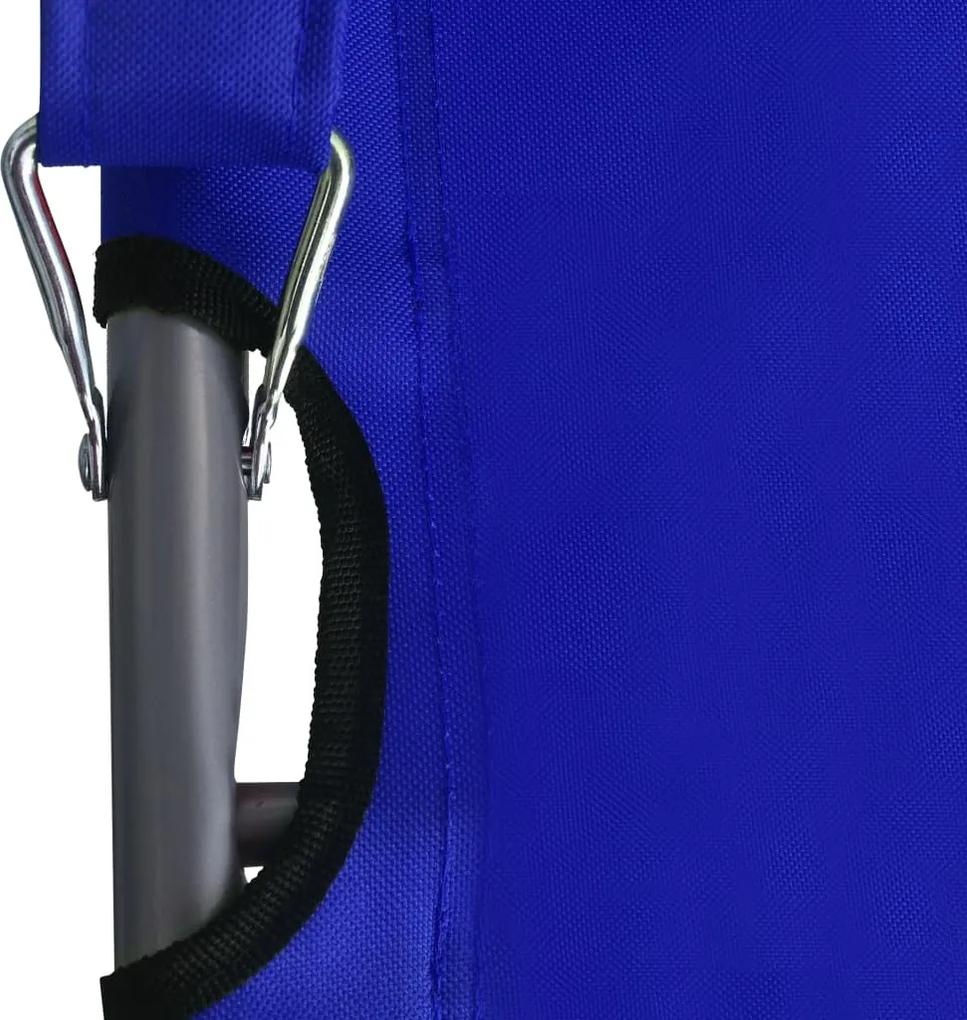 vidaXL Skládací plážové židle 2 ks textil [47902] Barva: Modrá