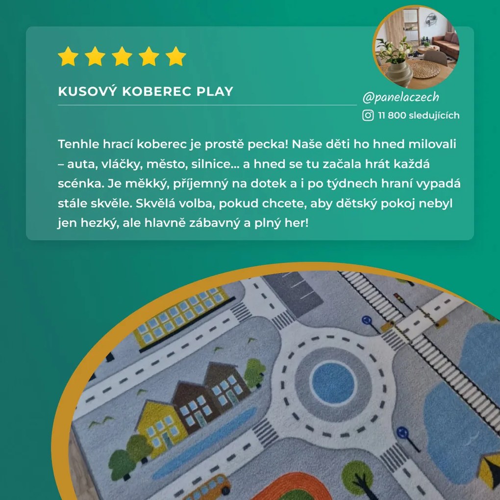 Ayyildiz, Dětský kusový koberec Play 2902 grey, 120x170, vícebarevná, dětský pokoj