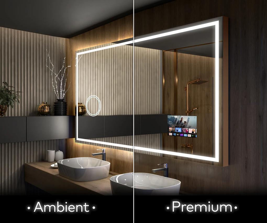 Koupelnové zrcadlo s LED podsvícením L49