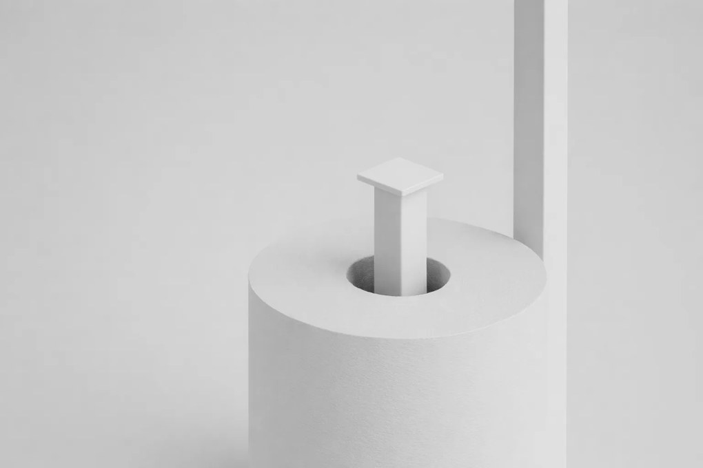 Stojan na toaletní papír PAPER STAND KS-57 bílý 64 cm