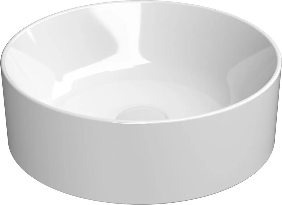 GSI GSI, KUBE X keramické umyvadlo na desku, průměr 40cm, bílá ExtraGlaze, 942611