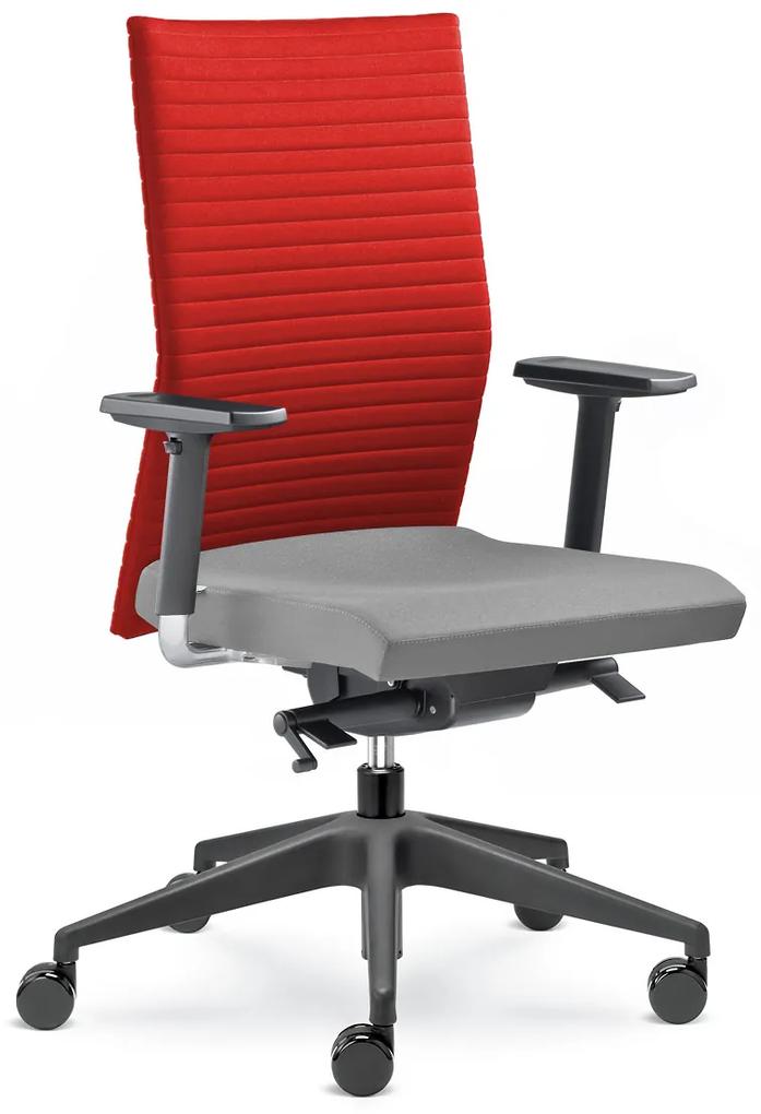 LD seating Element 430-SYS - Kancelářská židle  - červená/šedá