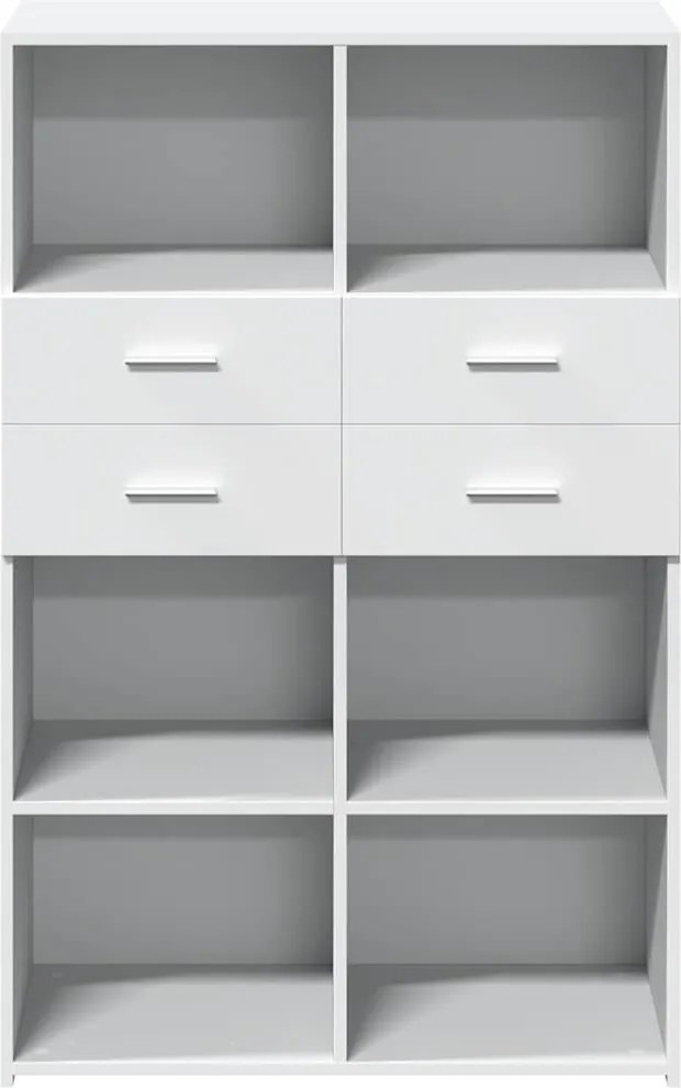Skříň highboard bílá 80 x 42,5 x 124 cm kompozitní dřevo 3281385