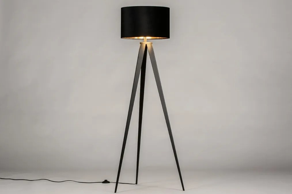 Stojací lampa Ciatti Black and Gold