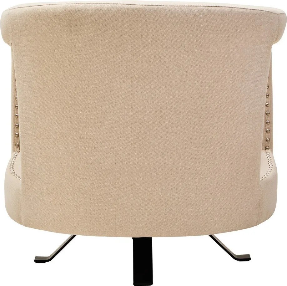 Béžové otočné sametové křeslo Hestia – Premier Housewares
