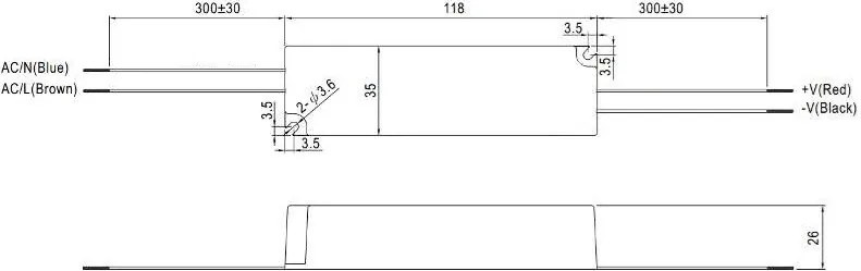 T-LED 056700 LED zdroj 12V 36W LPV5-12-36 Záruka 5 let