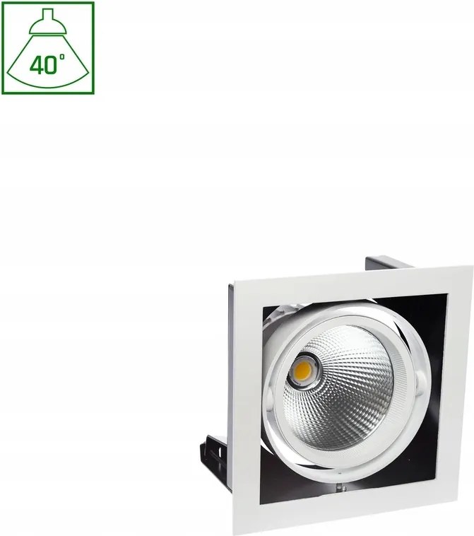 Stropní podomítkové svítidlo Modern-day 1x1LED Cob Citizen 40st 230V