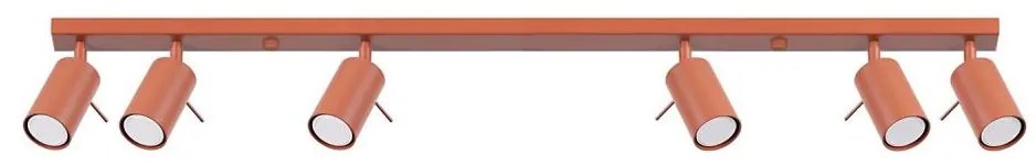 Sollux SL.1511 - Bodové svítidlo RING 6xGU10/10W/230V červená