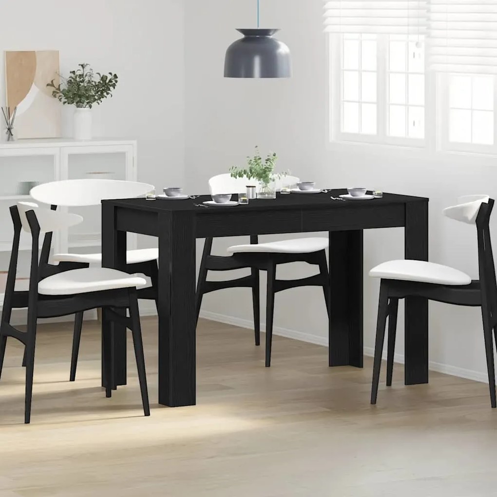 vidaXL Jídelní stůl 120 x 60 x 76 cm kompozitní dřevo [800432] Barva: Černý dub
