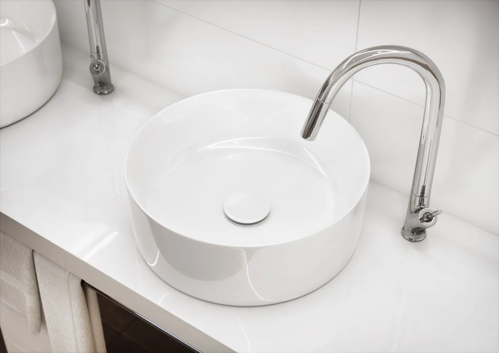 Cersanit Crea umyvadlo na desku 38cm, bílá, K114-020
