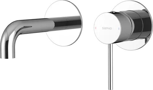 Sapho Sapho, ULTRAMIX 2-prvková podomítková umyvadlová baterie, hubice 16cm, chrom, UT118