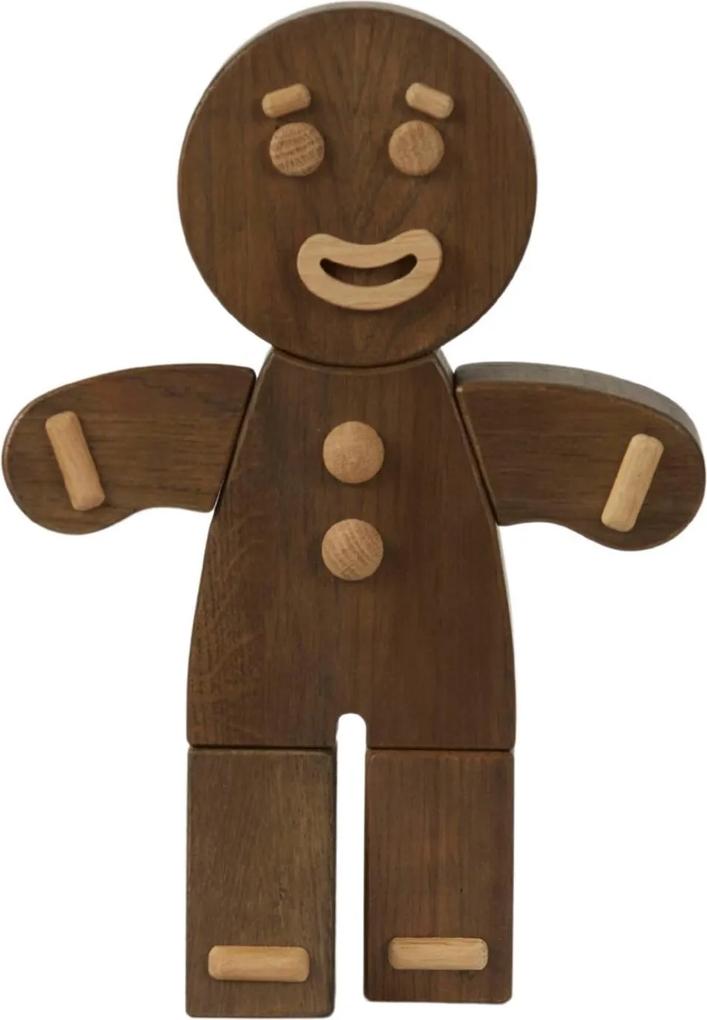 Ozdoba Gingerbread Man L tmavý dub