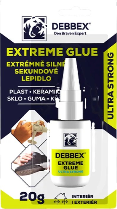 Extrémně silné sekundové lepidlo | EXTREME GLUE, 20g, transparentní