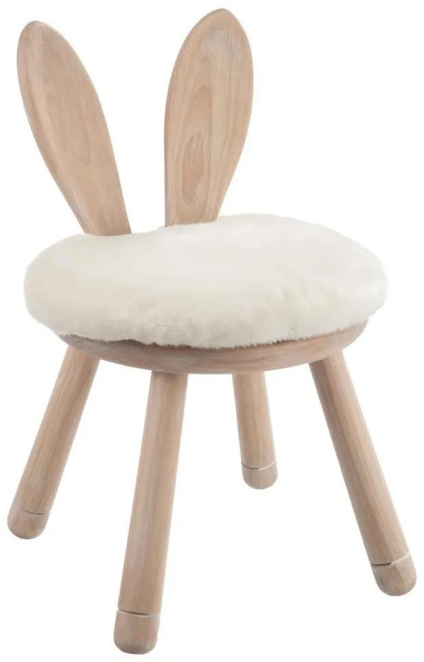 Dřevěná židlička pro děti Rabbit - 34*34*55 cm