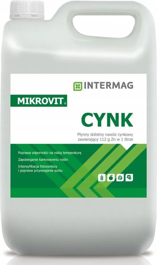 Mikrovit Zinek Zn112 5L Intermag listové hnojivo