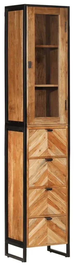 Koupelnová skříňka 40x27x190 cm železo a masivní akáciové dřevo 3217118