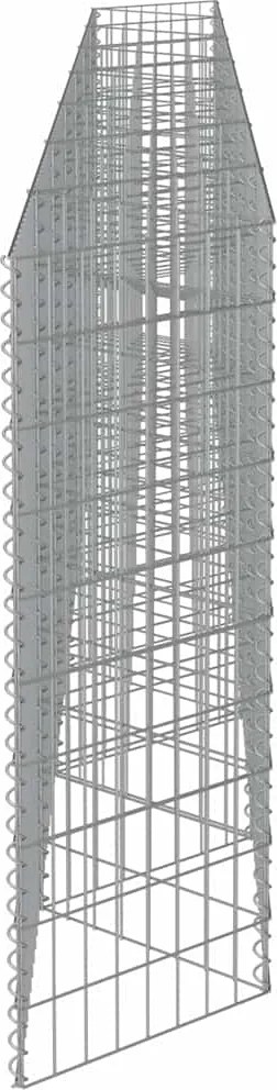 Gabionová zeď z pozinkované oceli 450 x 30 x 100 cm 143571