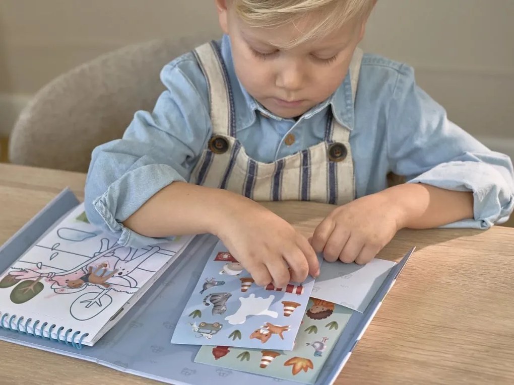 Little Dutch Omalovánky s vodovkami a samolepkami Jim Doprava