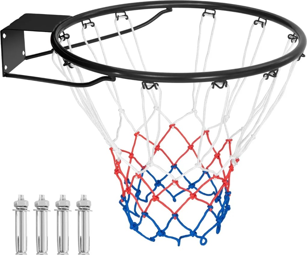 Costway Ø45 cm basketbalový koš s kroužkem a síťkou pro montáž