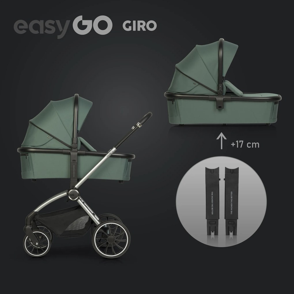 Kombinovaný kočárek EasyGo Giro 2v1 Sage Green