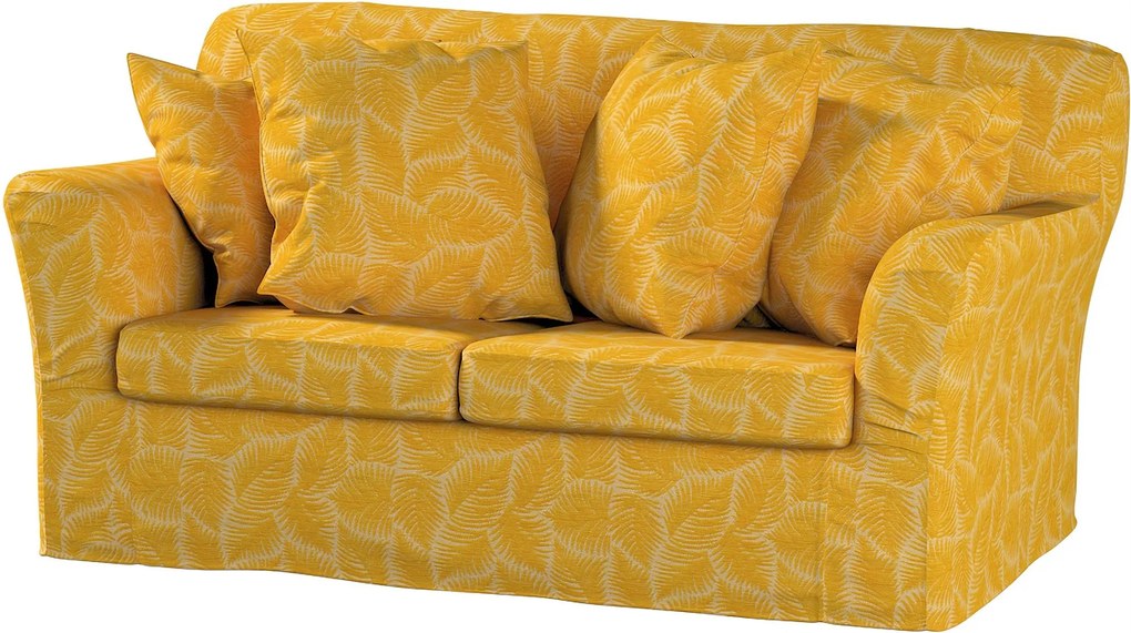 Potah na pohovku IKEA Tomelilla 2-místná nerozkládací barva žlutá látka pletený vzor, vzorované