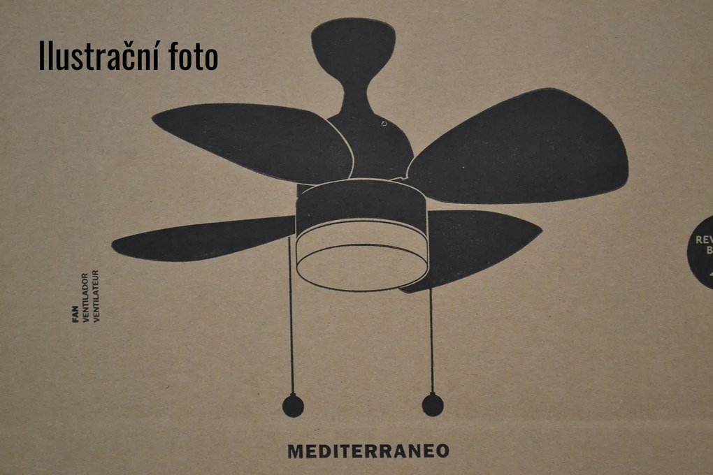 FARO 33706 MEDITERRANEO, stropní ventilátor se světlem