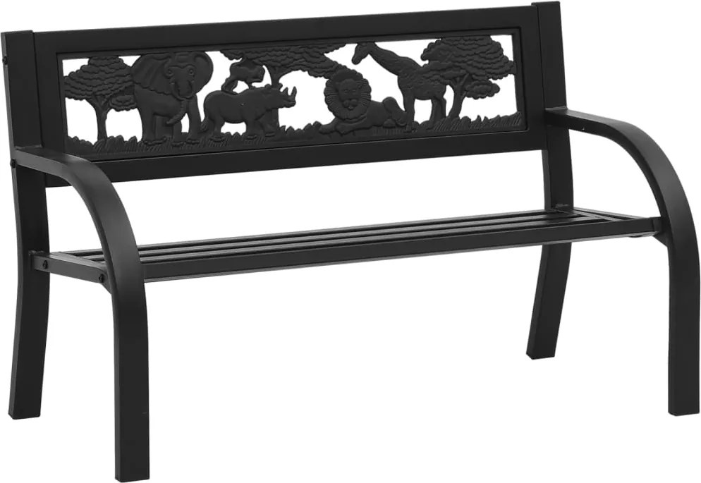 Dětská zahradní lavice 86 cm ocel 317773