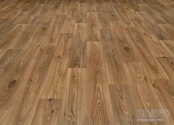 Breno PVC AMBIENT Gambel Oak 662M – tmavé dřevo, šíře 400 cm