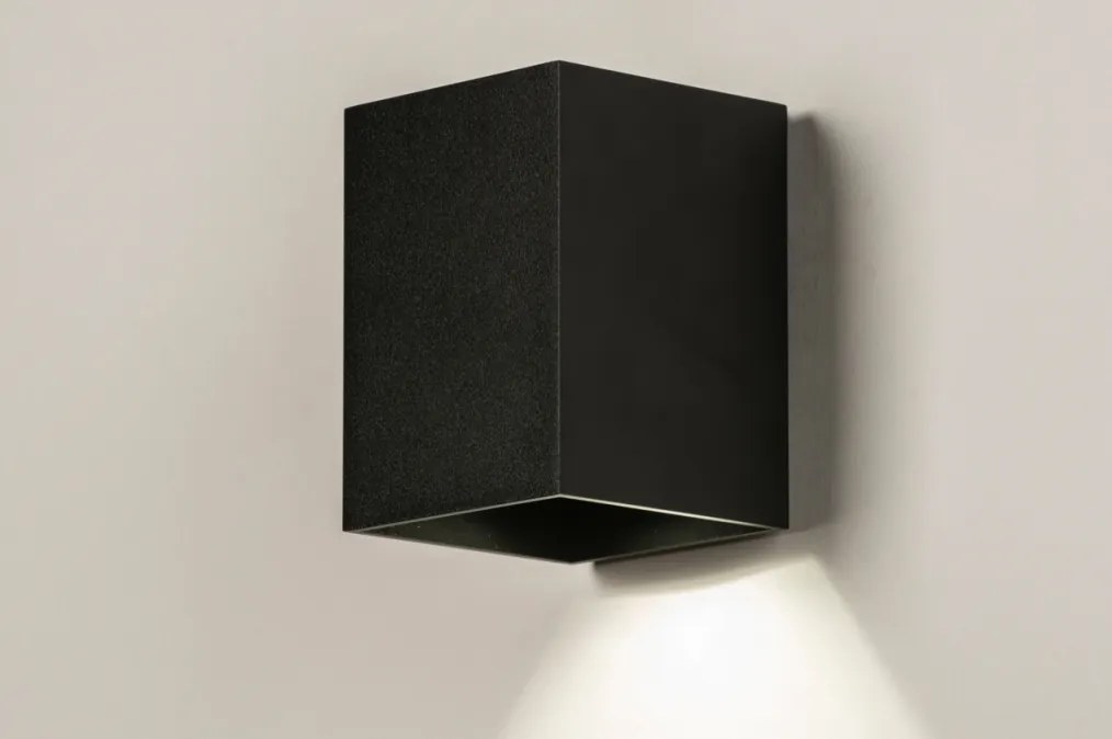 Nástěnné venkovní svítidlo na fasádu Canno Quadro 11 Black IP65
