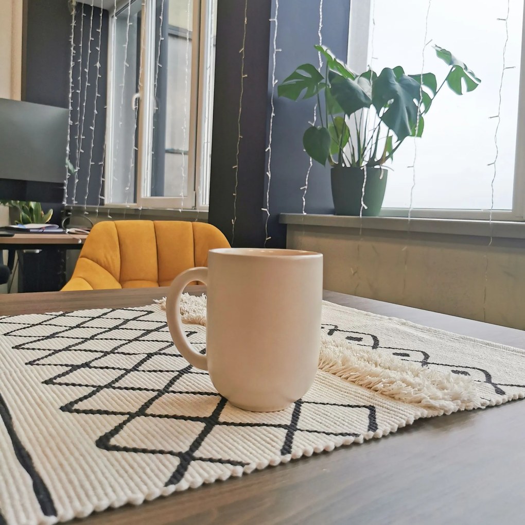Tutumi, koberec Boho 160x50 cm 322151, bílá-šedá, HOM-06807