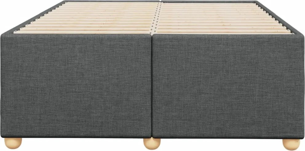 Rám postele bez matrace tmavě šedá 120 x 200 cm textil 3284723