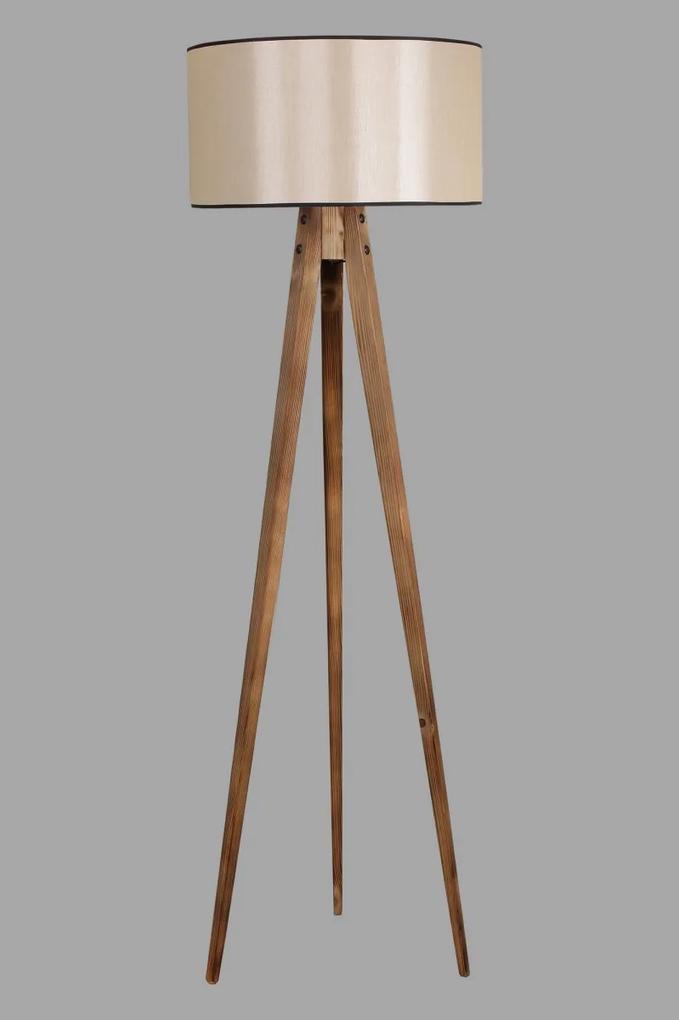 Stojací lampa Lambader 153 cm hnědá/béžová