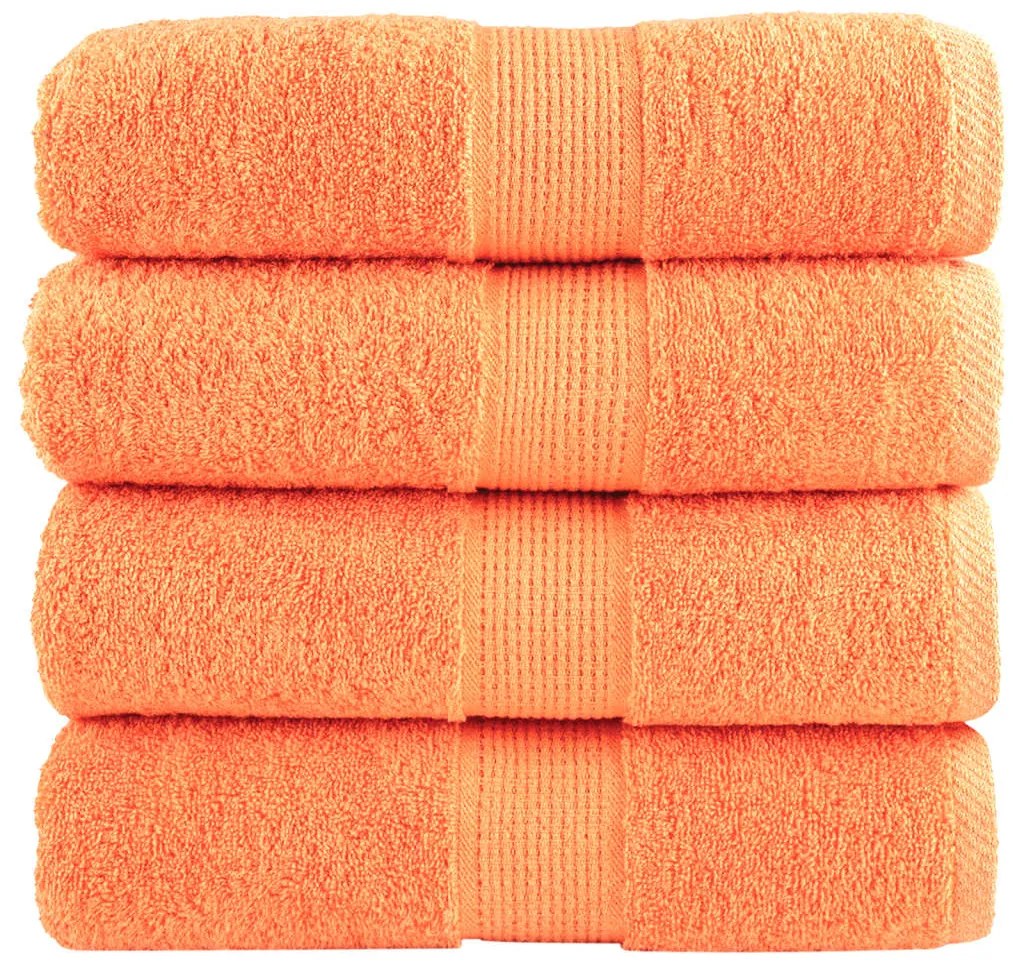Prémiové mycí utěrky SOLUND 4 ks oranžové 30x30 cm 600 g/m² 137372