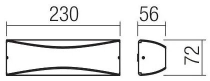Redo 90126 - LED Venkovní nástěnné svítidlo AXEL LED/7W/230V 3000K IP65 antracit